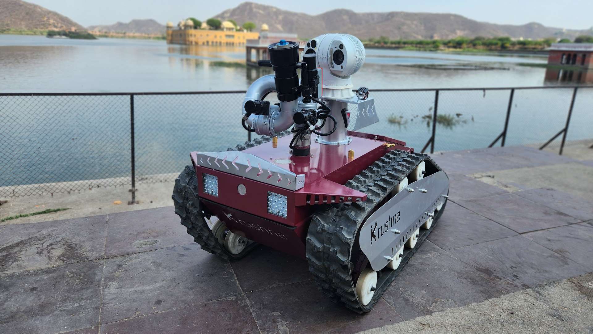 Krushna Fire Fighting Robot | Compact & Powerful Fire Extinguishing